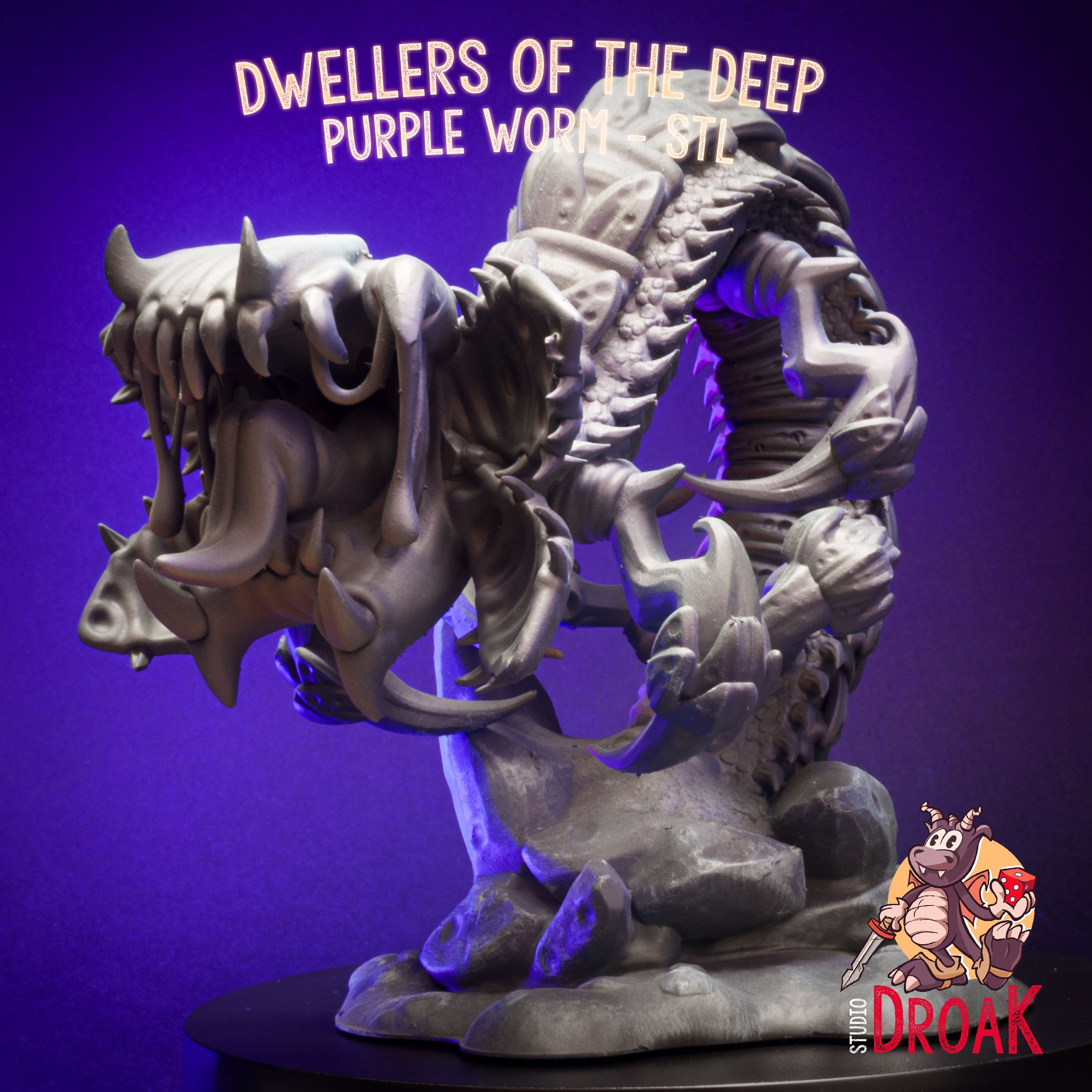 Purple Worm - Dwellers of the Deep | 3D models download | Creality Cloud
