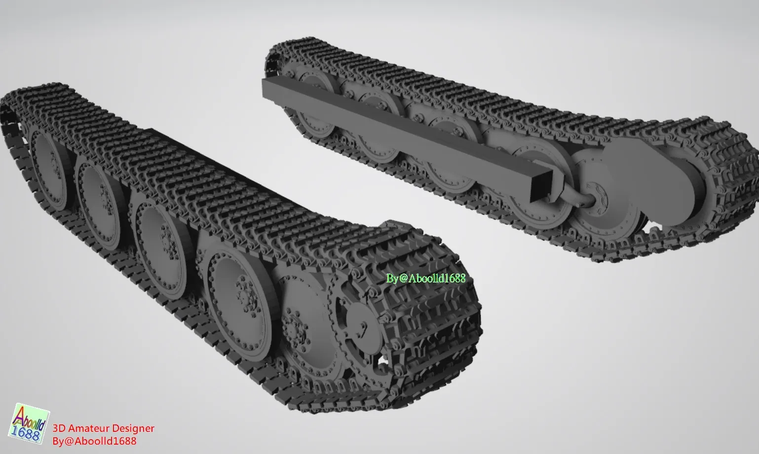 Vehicles & Machinery STL Download - Panther G Tank Tracks Unit For ...