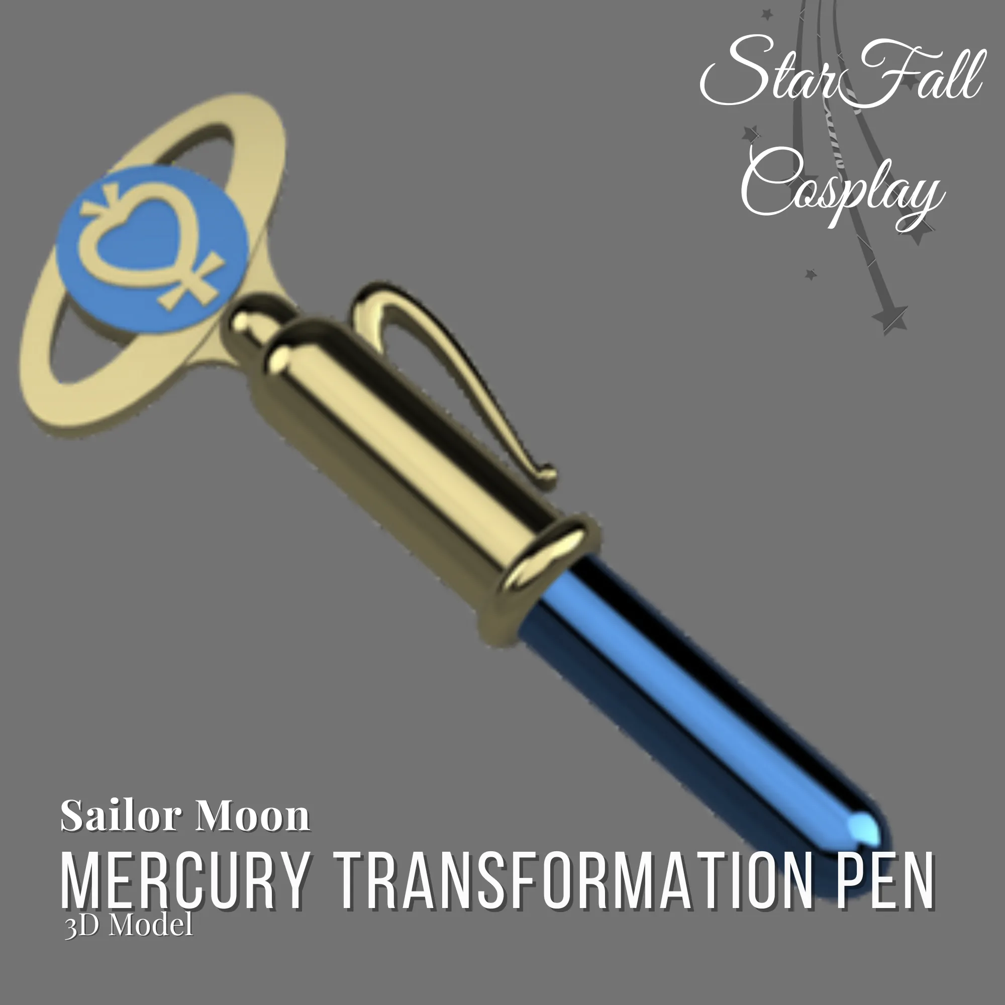 Cosplay STL Download - Mercury Transformation Pen 3D Modelby StarFall ...