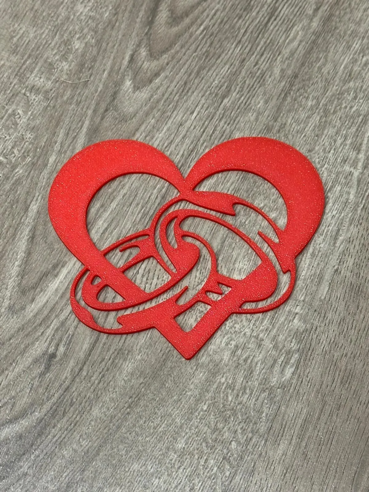 3D Printer Files | 3MF File | Valentine's Day Heart with rings ...