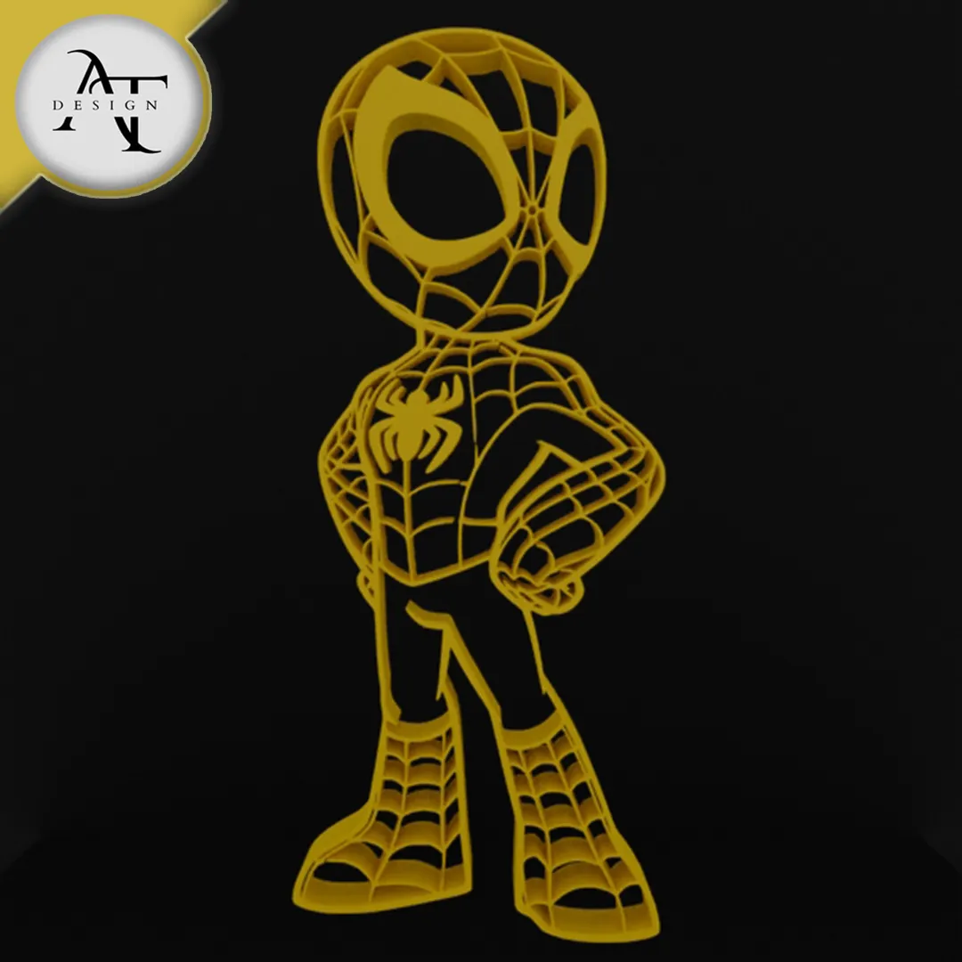 Digital Art STL Download - Spidey - Little Spiderman - Marvel - 2D Wall ...