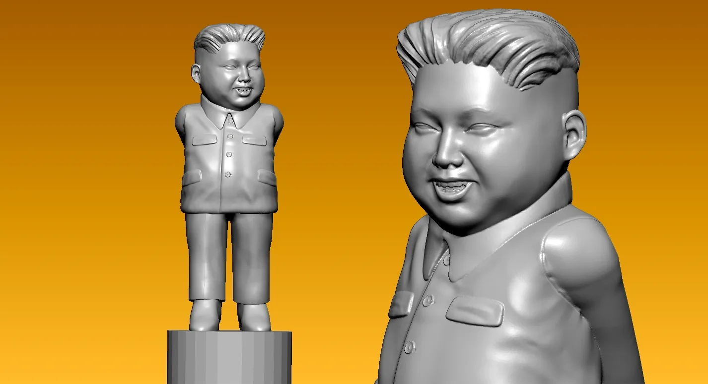 Characters & Creatures STL Descarga - Celebrity - Model - Kimjongun ...