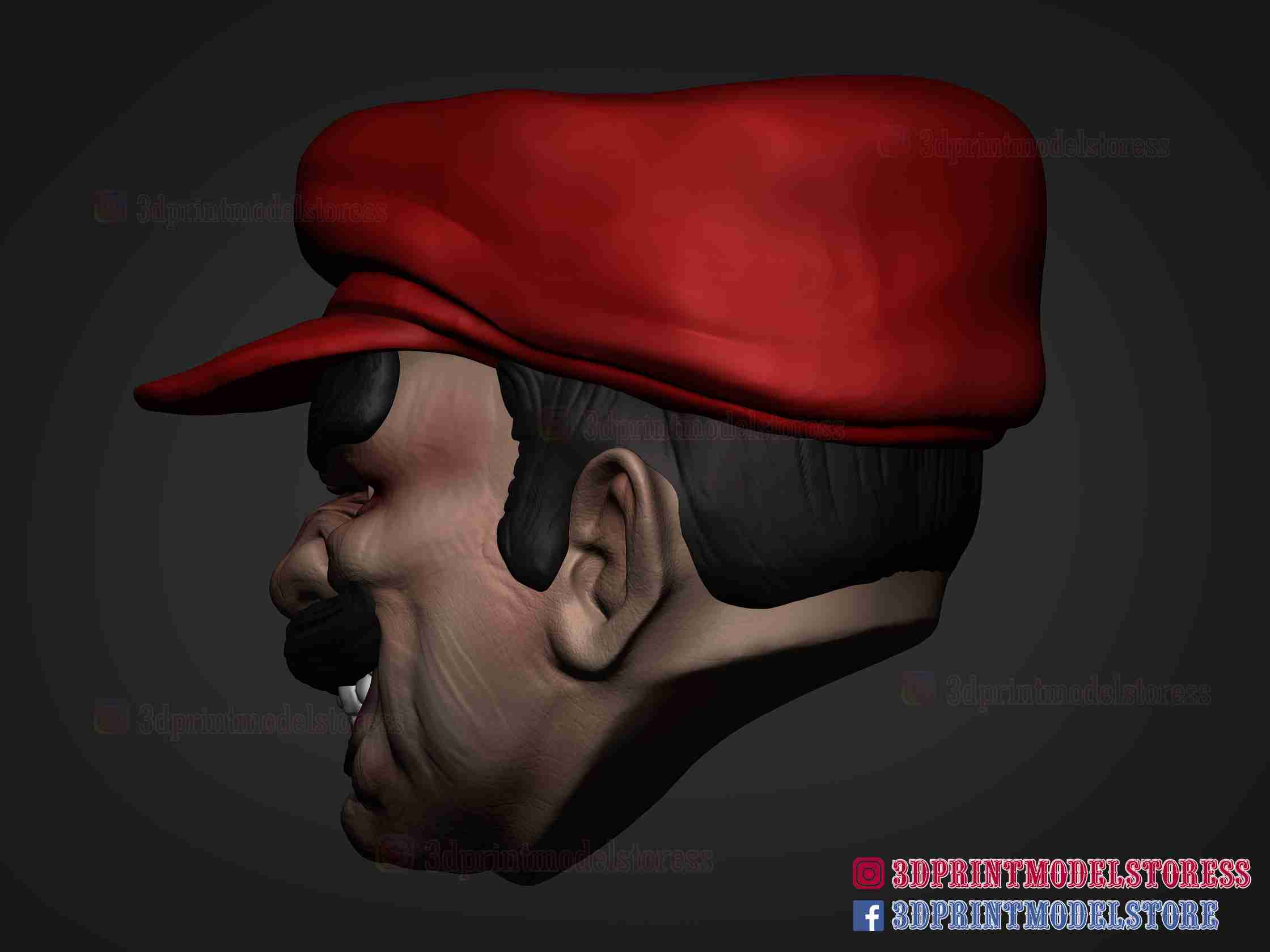 Devil Super Mario Bros Head Sculpt | 3D models download | Creality Cloud