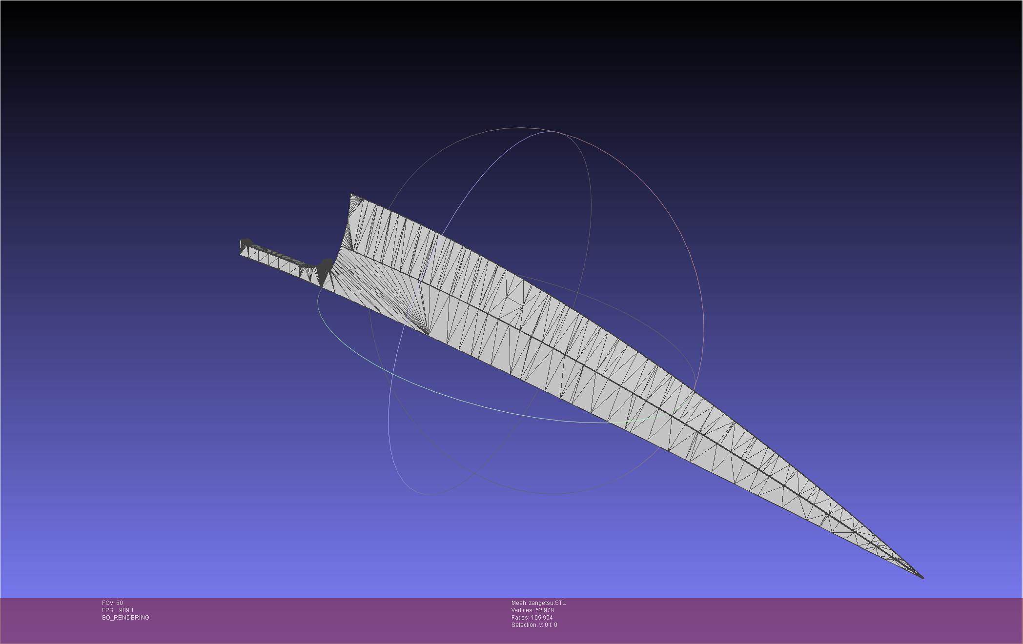 Bleach Ichigo Zangetsu Shikai Sword | 3D models download | Creality Cloud
