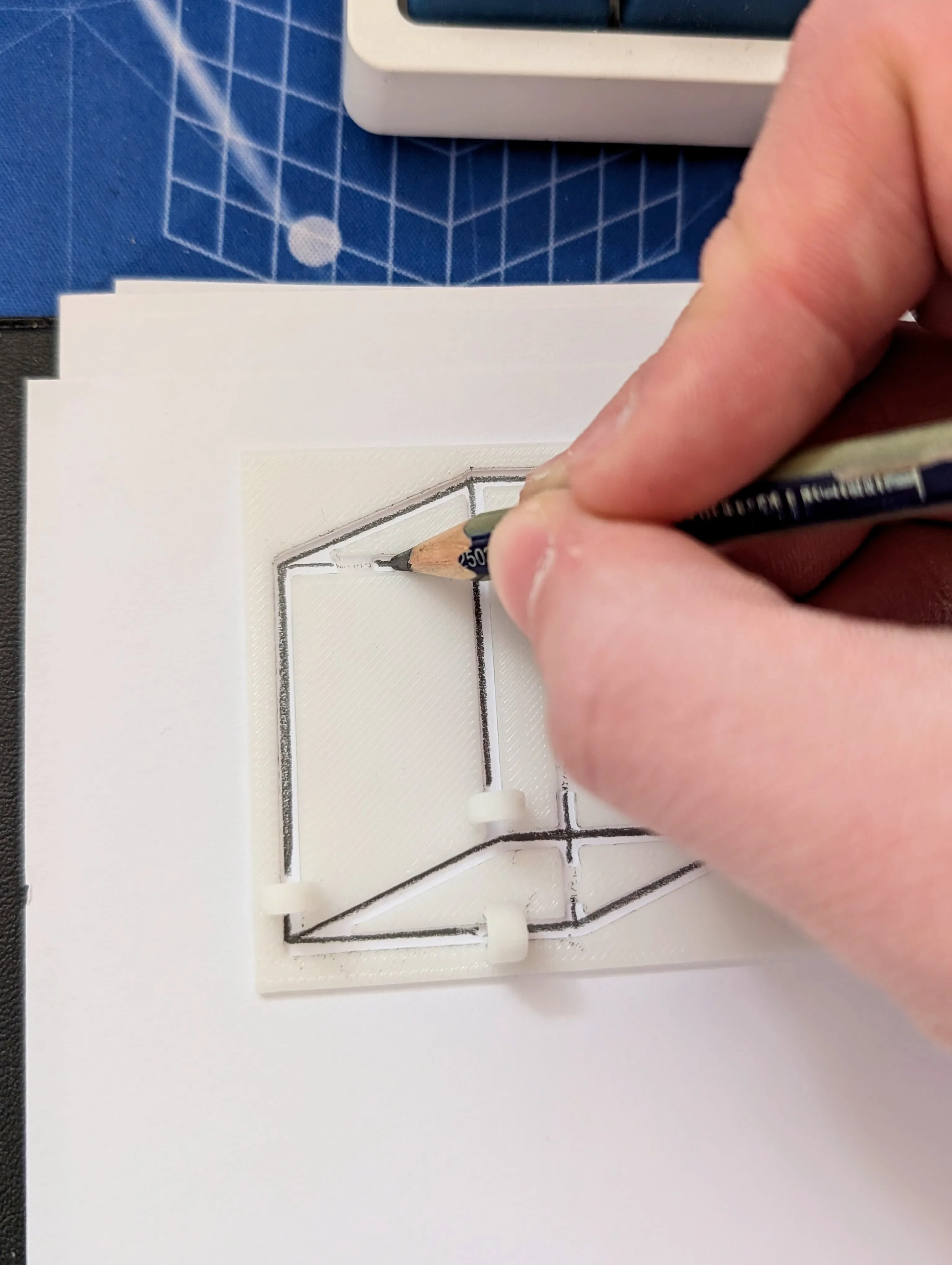 Stationery & Learning Tools STL Download - Precision Cube Drawing Grid ...