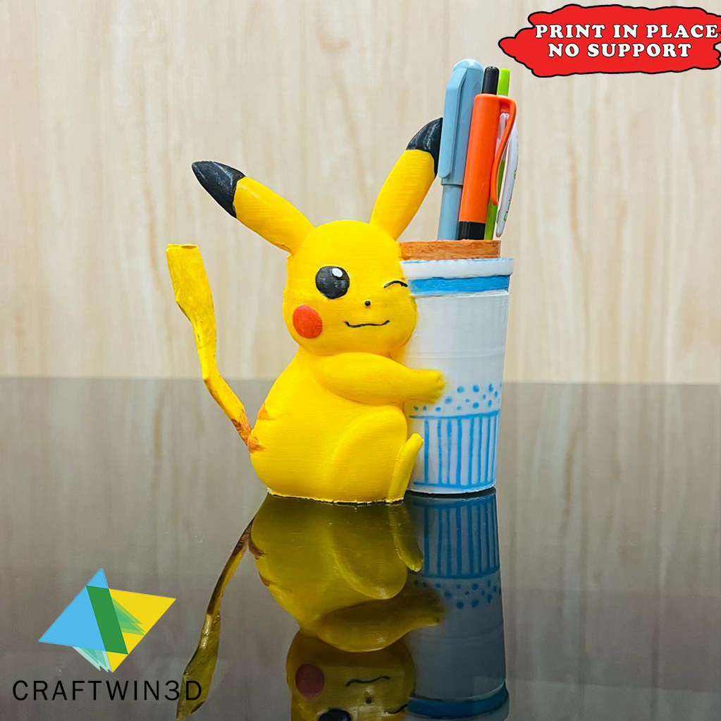 Pikachu pen holder | 3D models download | Creality Cloud