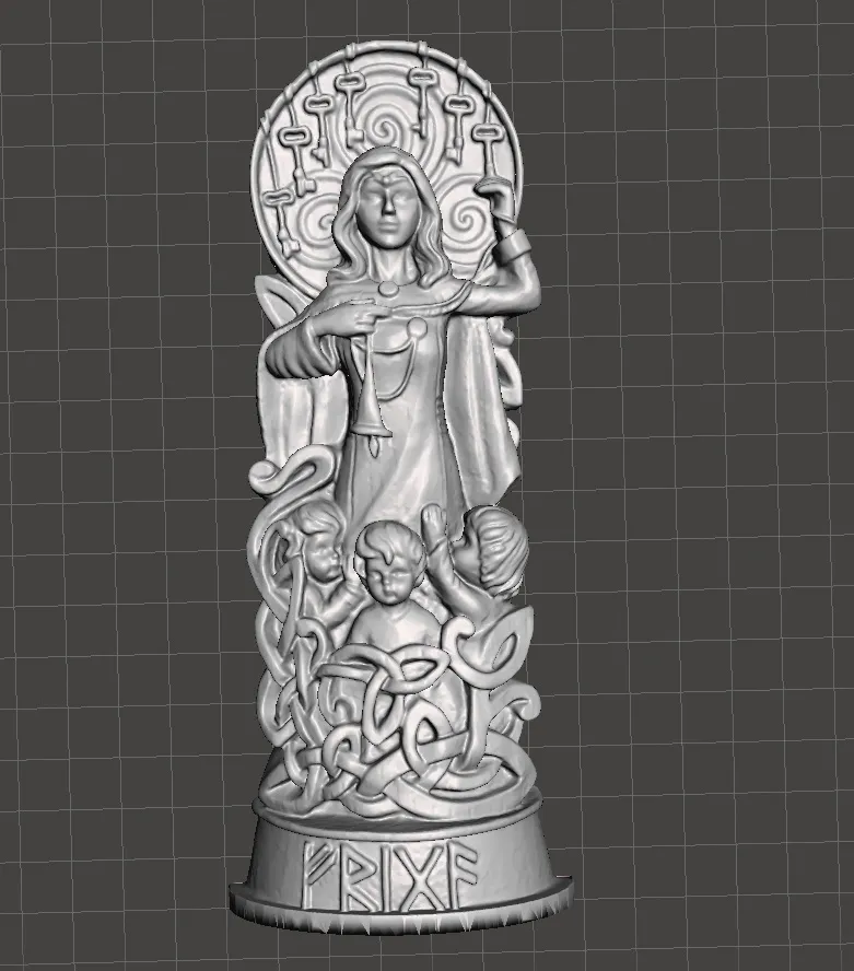Sculptures & Artworks STL Download - Queen Freyja statue , Goddess of ...