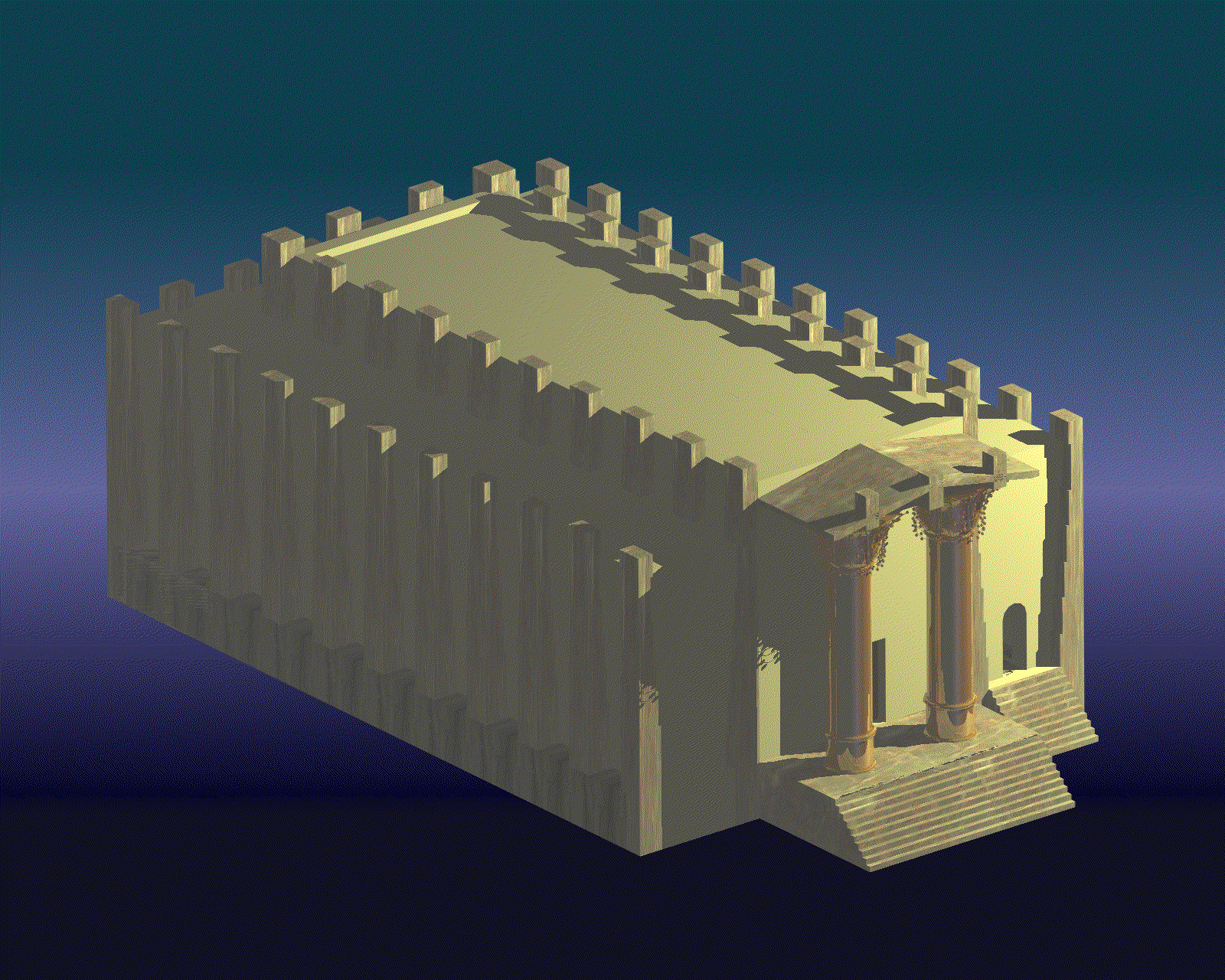 Solomon's Temple 955BC (my personal view) | 3D models download ...