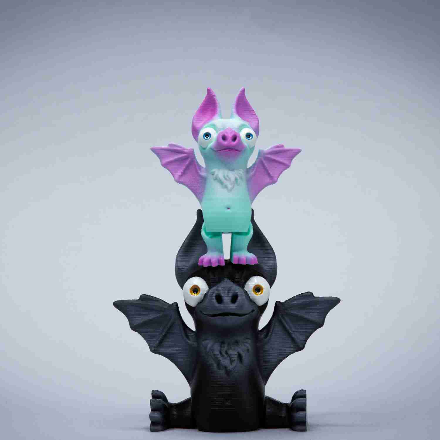 Happy Bat - print in place Halloween toy | 3D models download ...