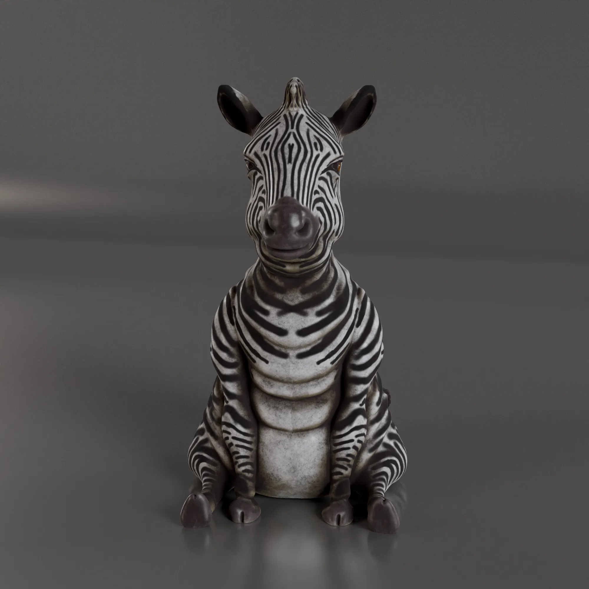 Characters & Creatures STL Download - OVERWEIGHT ZEBRAby MirDraft