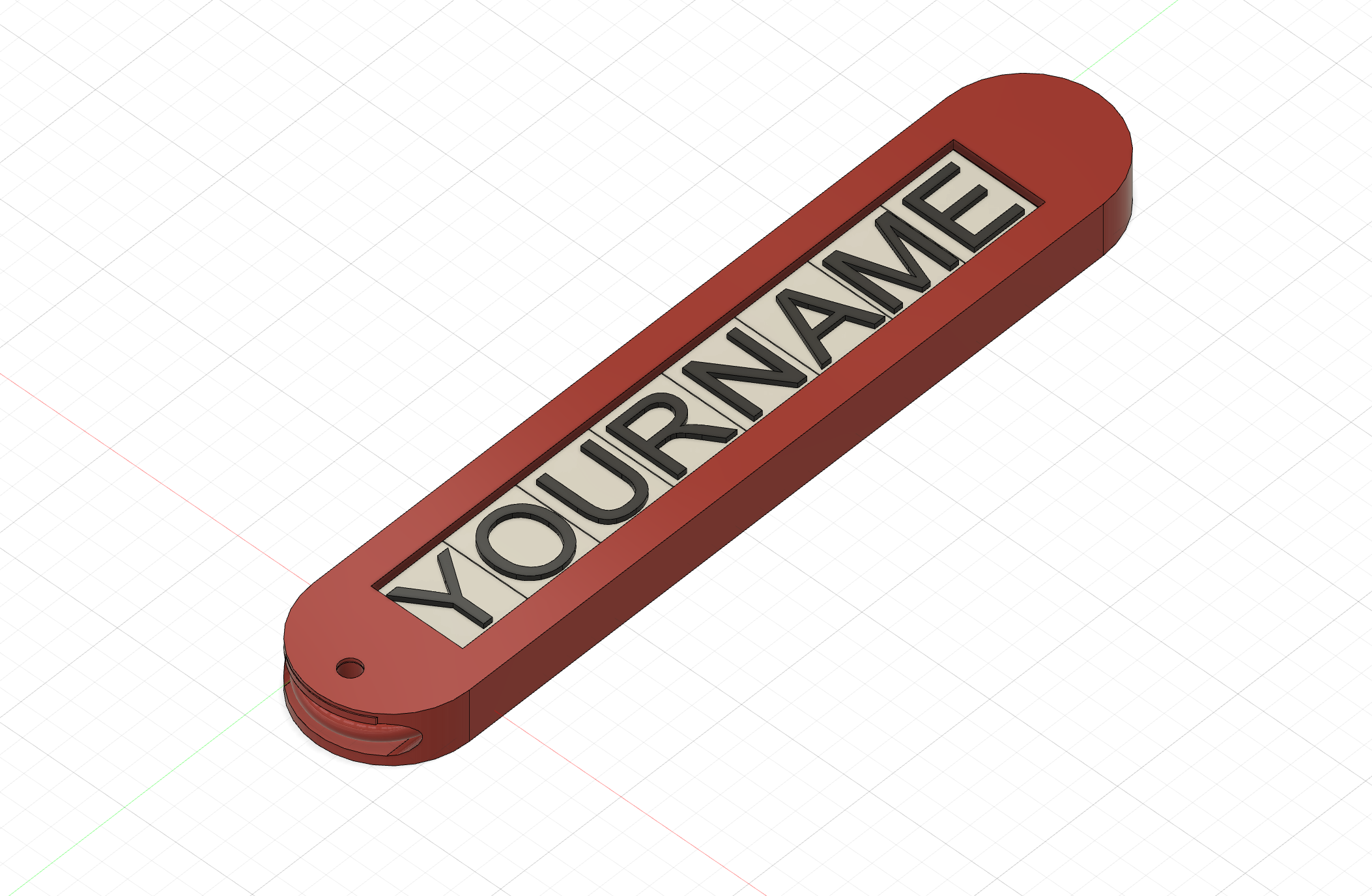 NAME KEYCHAIN | 3D models download | Creality Cloud