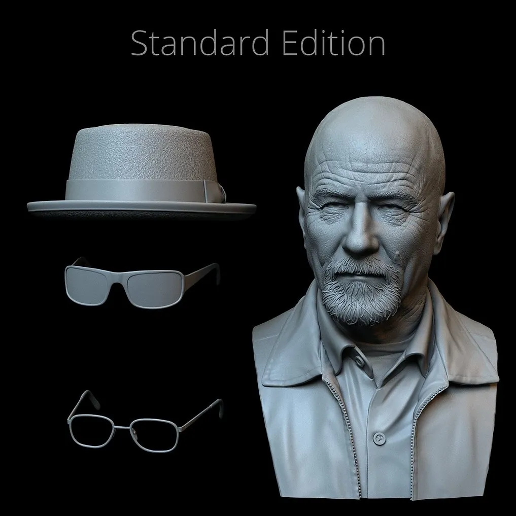 Characters & Creatures STL Descarga - Walter White alias Heisenberg ...