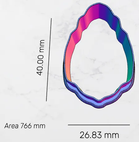 Ovoid earring or necklace cutter models for polymer clay | 3D models ...
