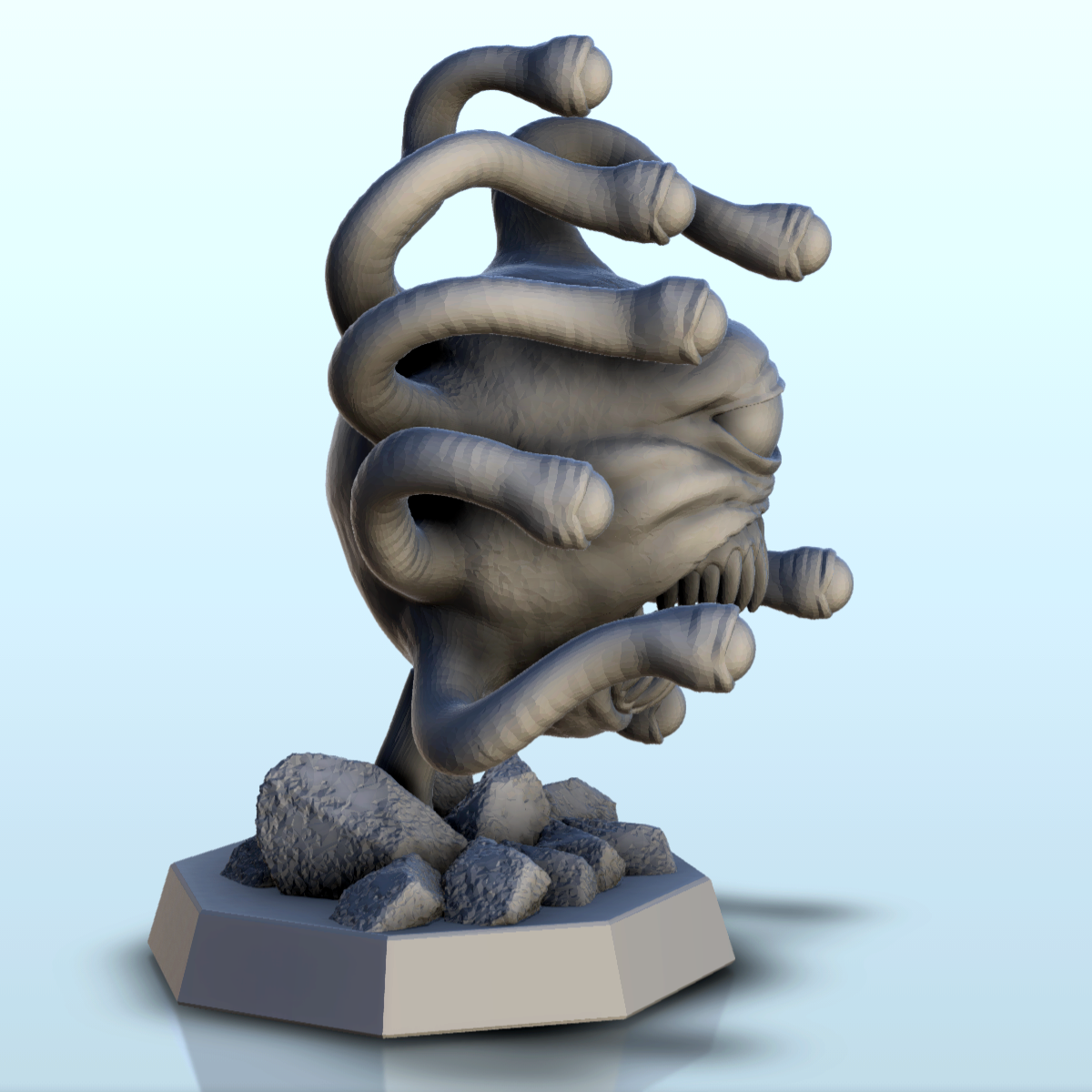 Naga with numerous eyes (+ pre-supported version) (11) - min | 3D ...