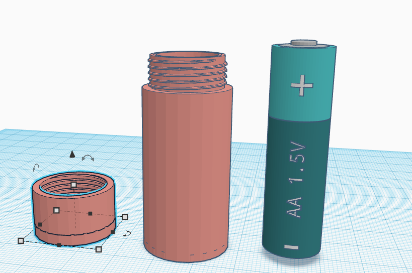 Singel AA battery transport case | 3D models download | Creality Cloud
