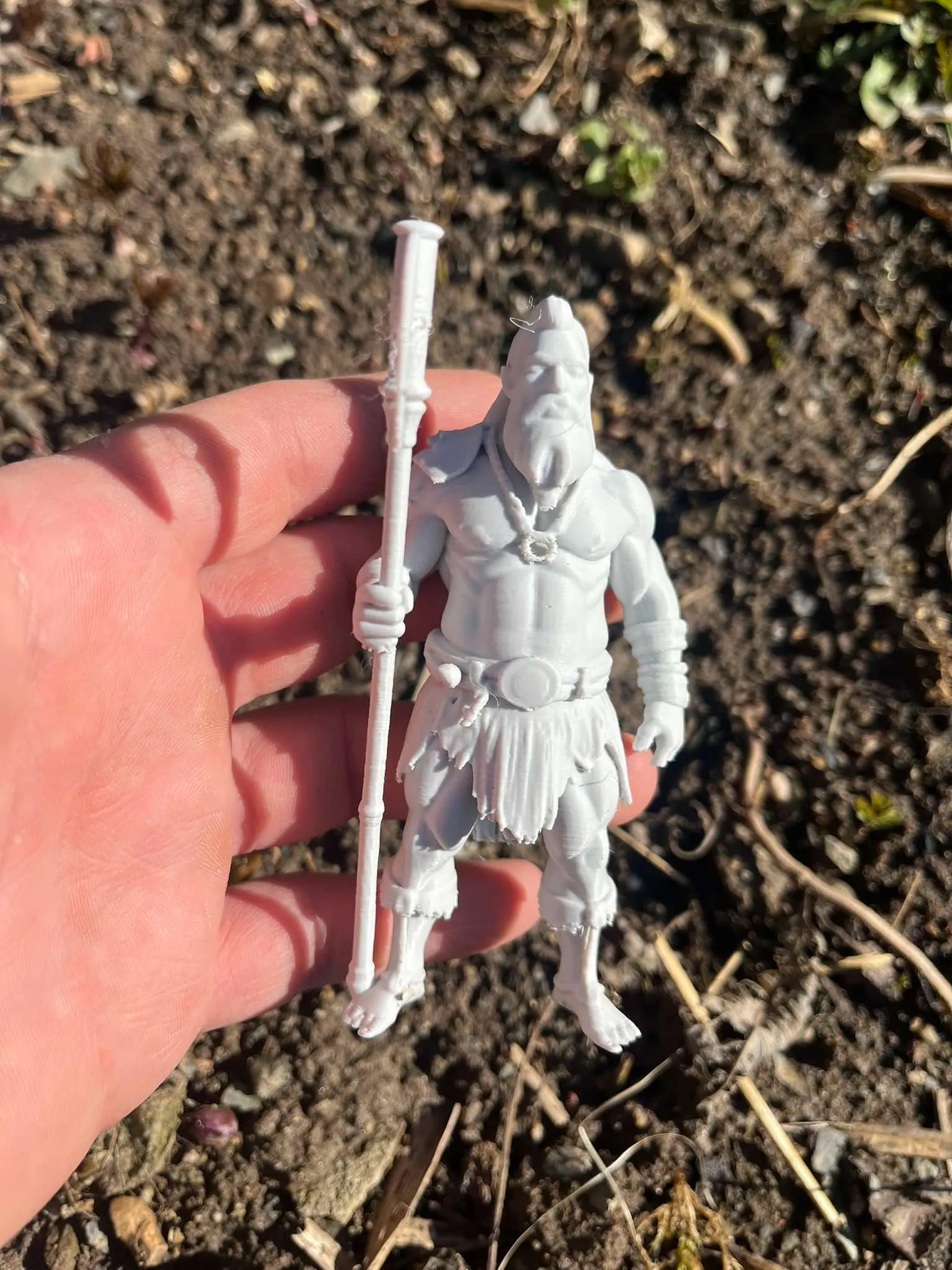 3D Printer Files | 3MF File | A prehistoric warrior, a primitive man ...