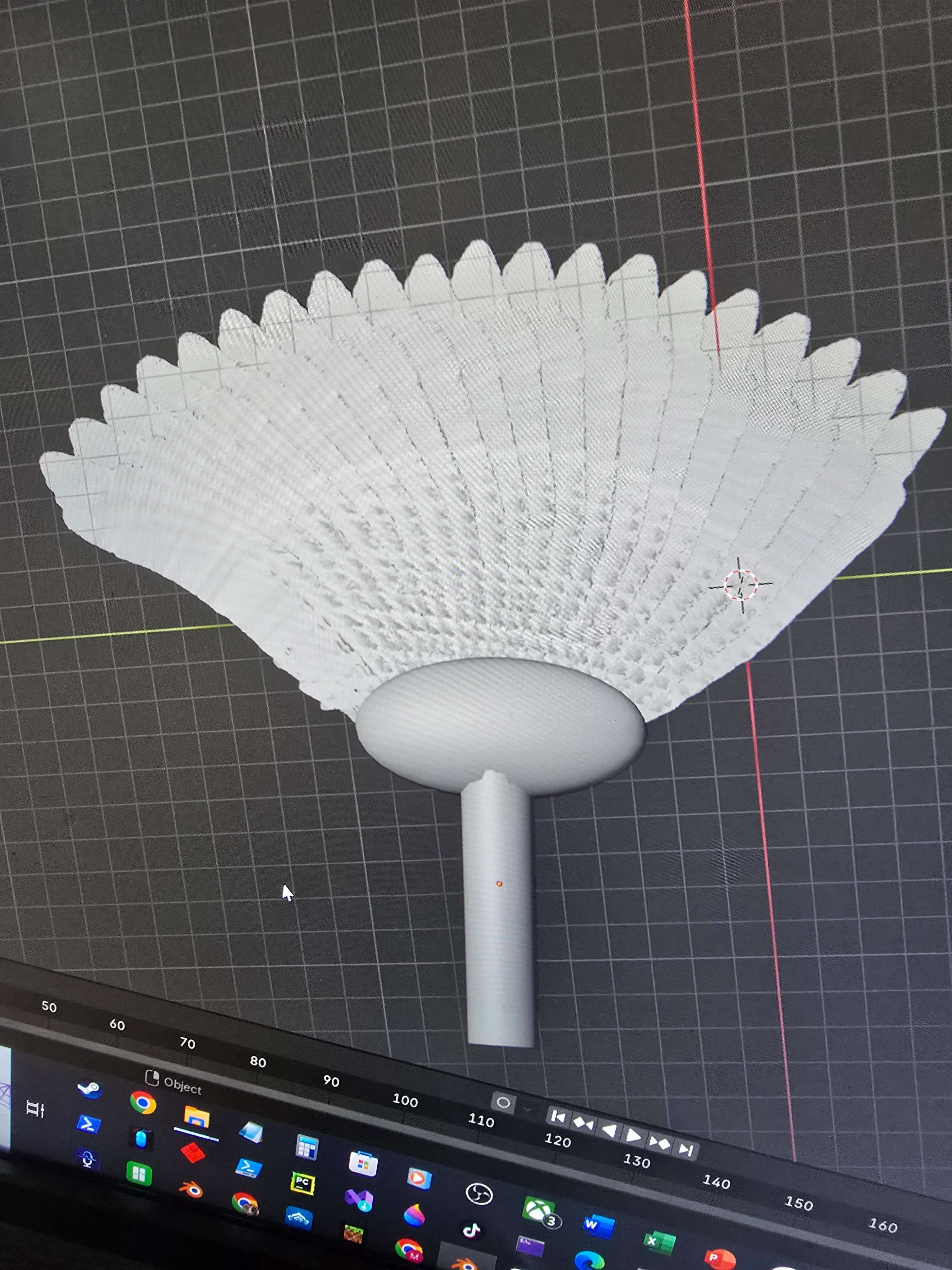 Other STL Download - Fan using 3D Scan of an Actual Featherby ...
