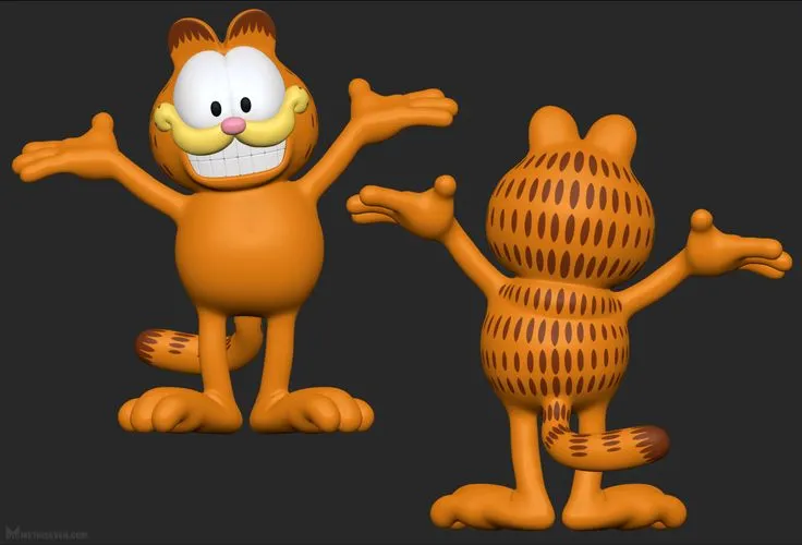 Characters & Creatures STL Download - GARFİELDby IGENCER3D