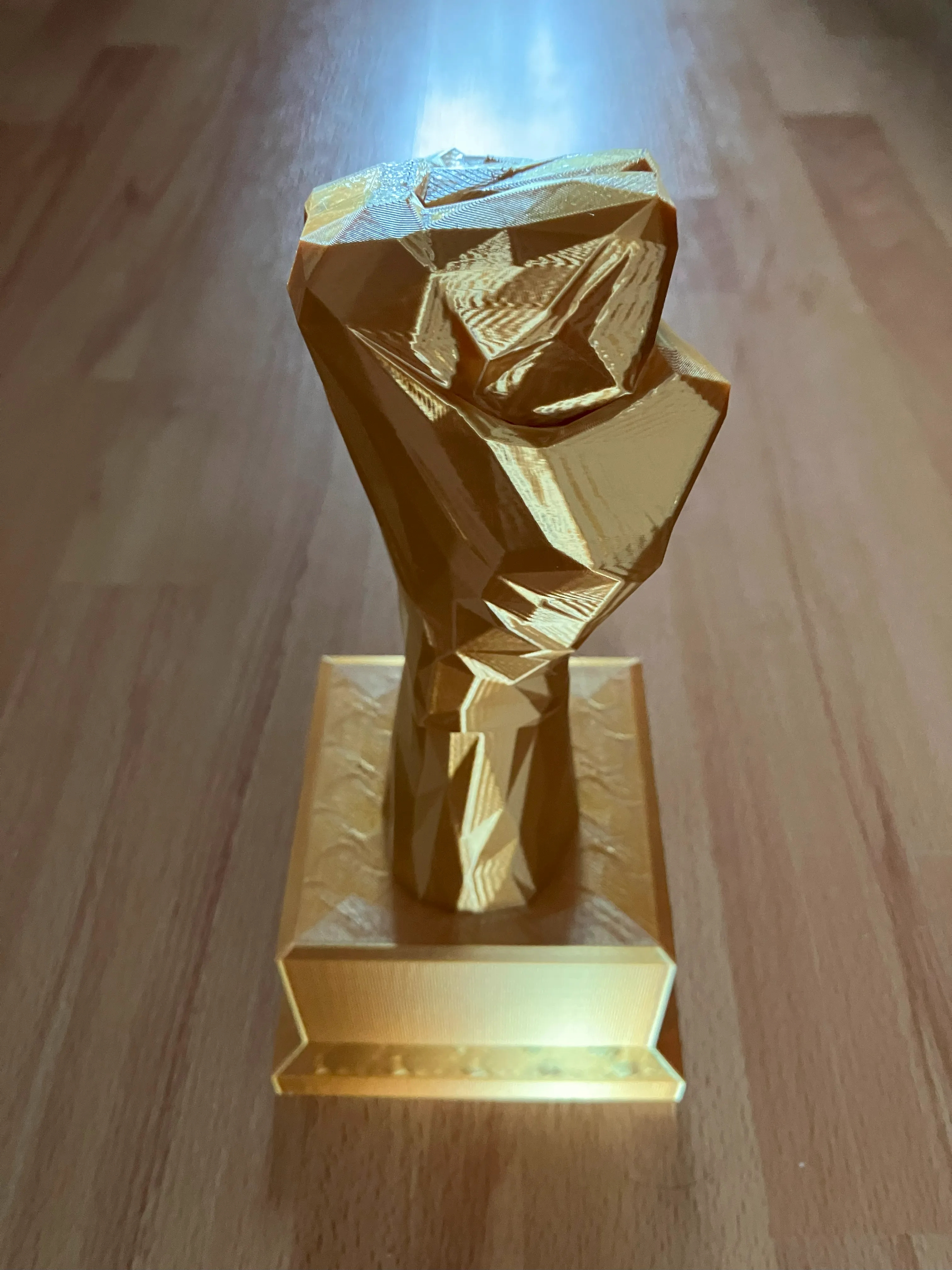 3D Printer Files | 3MF File | Golden Fist Fight Trophy High-Res - The ...