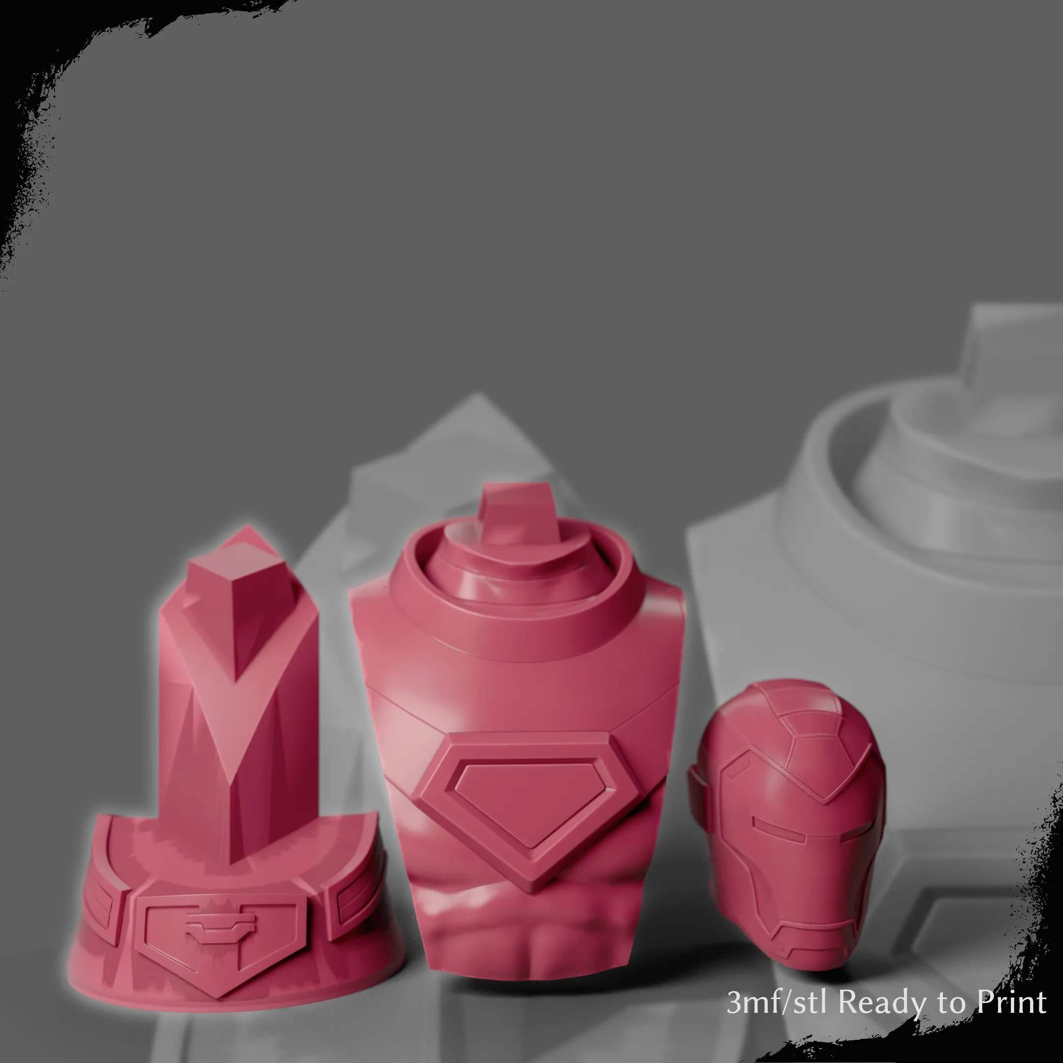 3D Printer Files | 3MF File | Iron Man Modular Bust – A Tribute to the ...