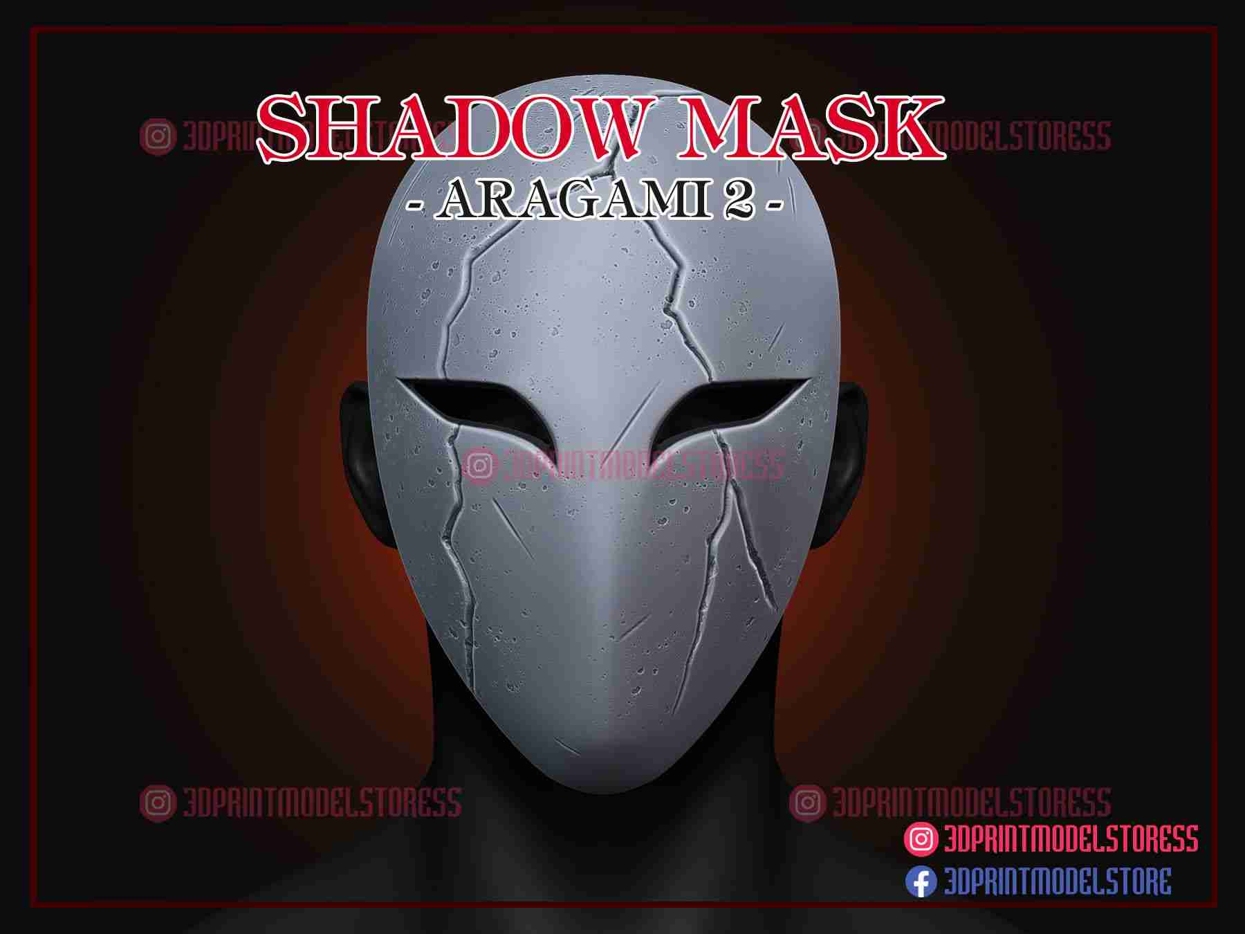 Aragami 2 Game Cosplay - Shadow Mask - Halloween Costume | 3D models ...