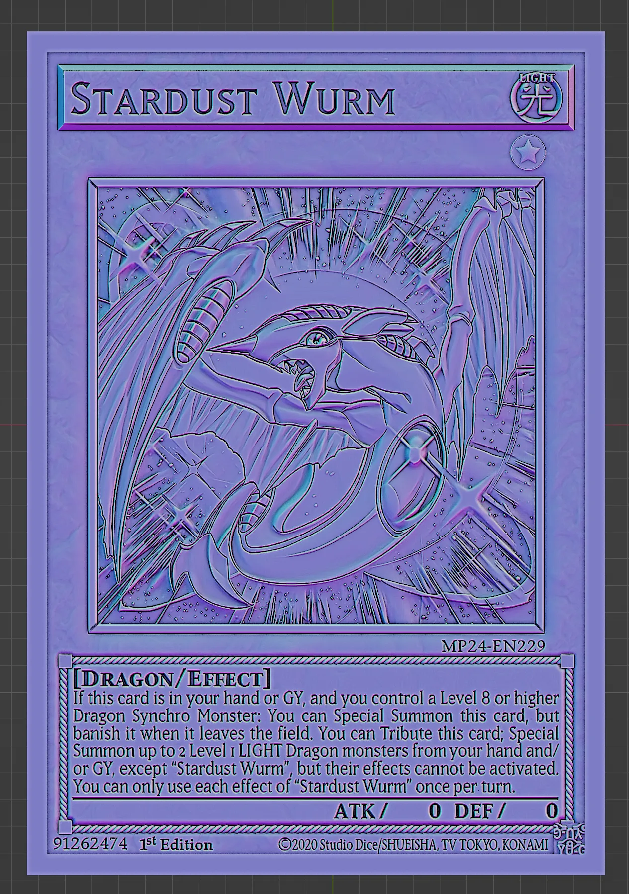 Free Other STL Download - Stardust Wurm - yu-gi-oh!by Wsonuchiha3D