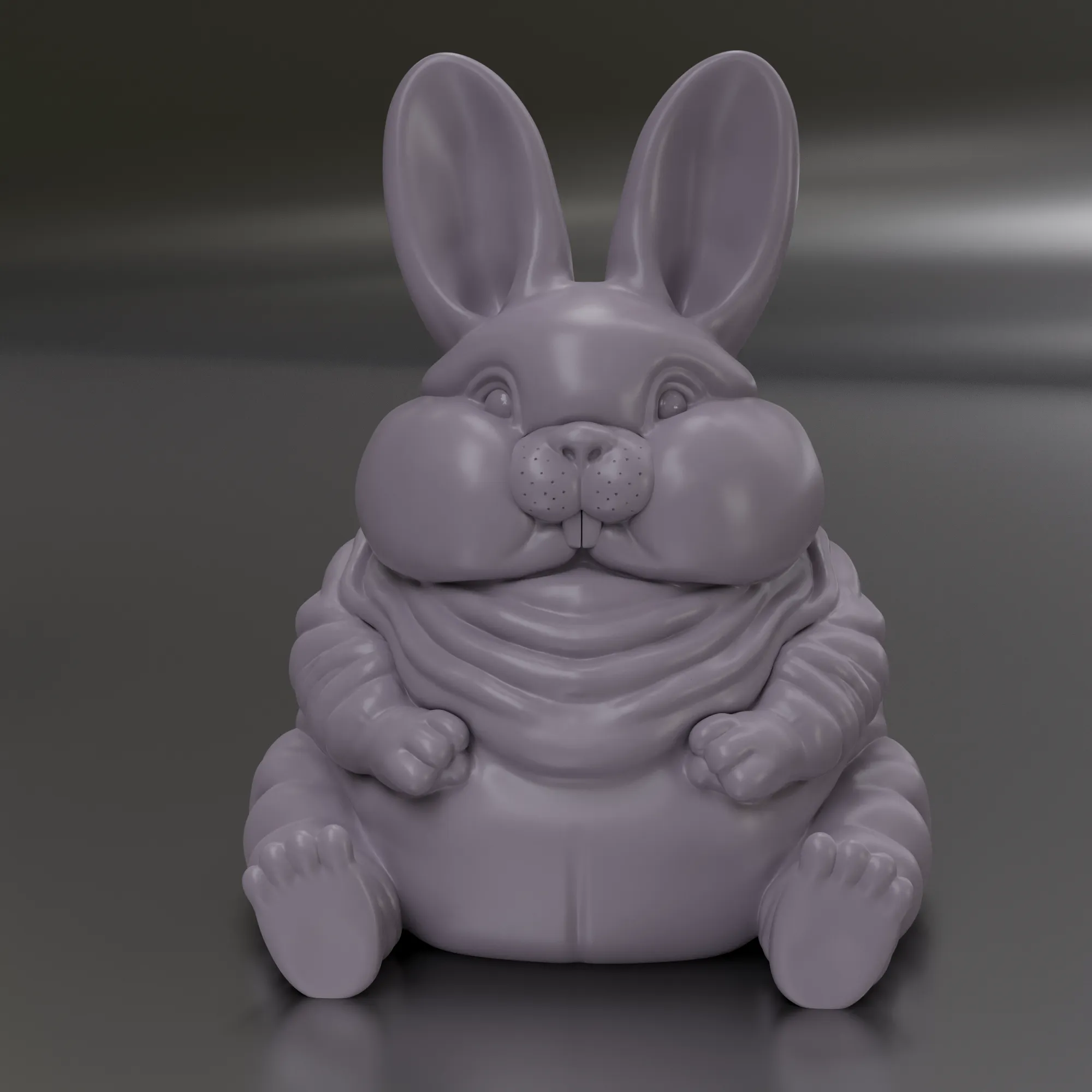 Characters & Creatures STL Descarga - CONEJO CON SOBREPESO - MirDraft