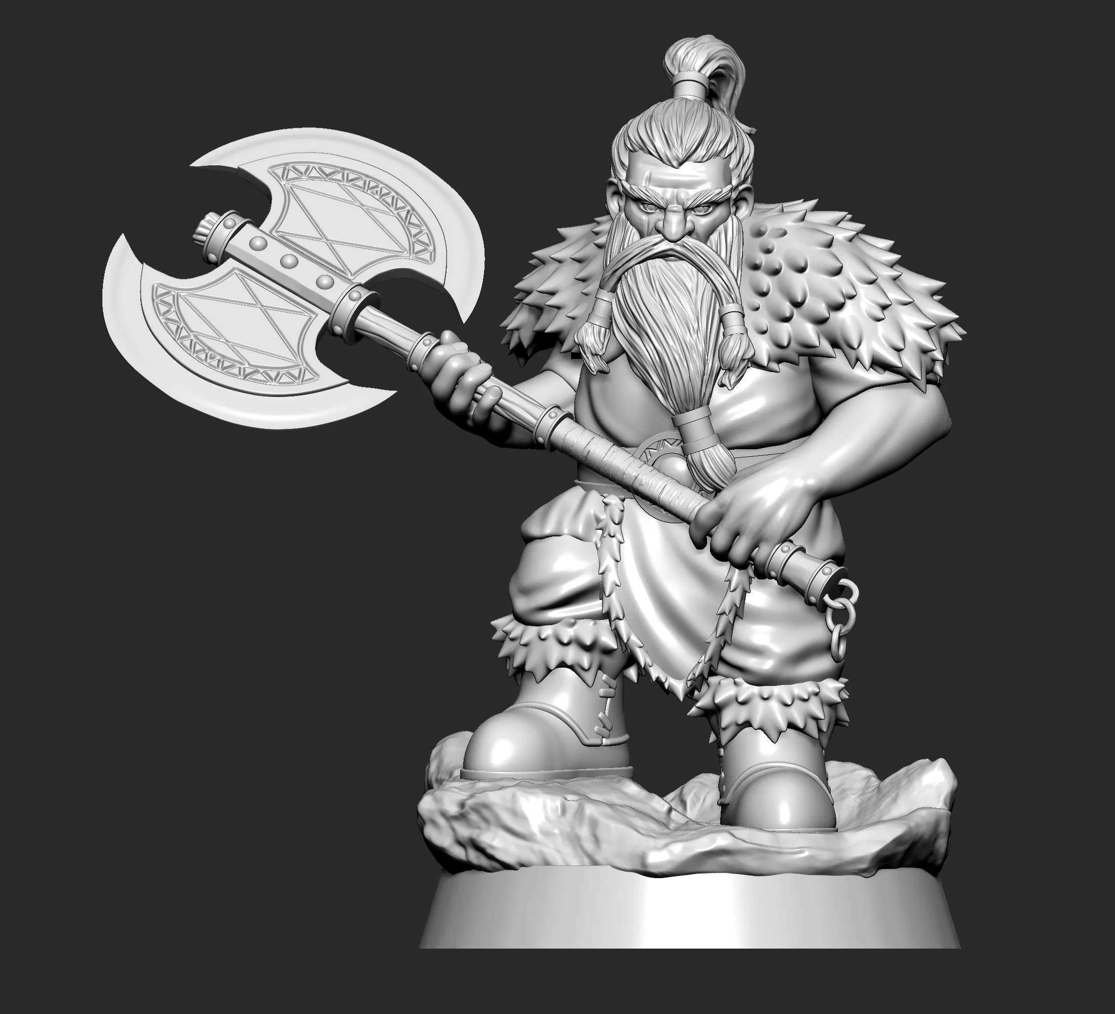 Dwarf RPG Miniature | 3D models download | Creality Cloud