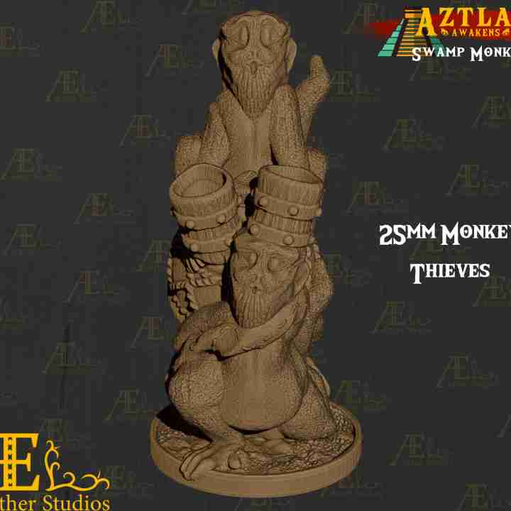 KS2AZM03 - Aztlan Swamp Monkeys | 3D models download | Creality Cloud