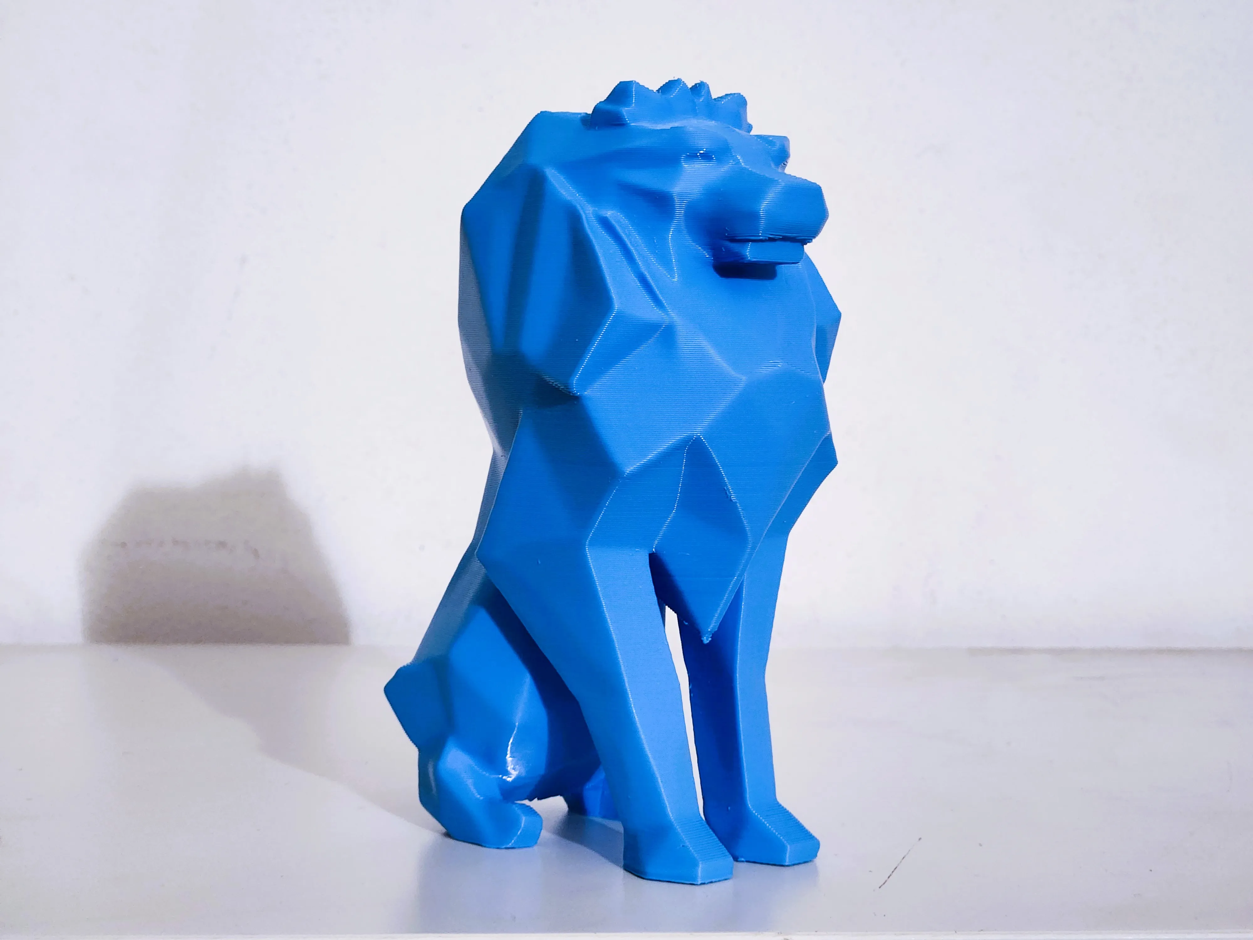 3D Printer Files | 3MF File | Lion faceted-low poly statue | Creality Cloud