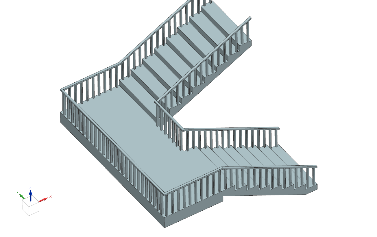 Double-run Twists and Turns Stair | 3D models download | Creality Cloud