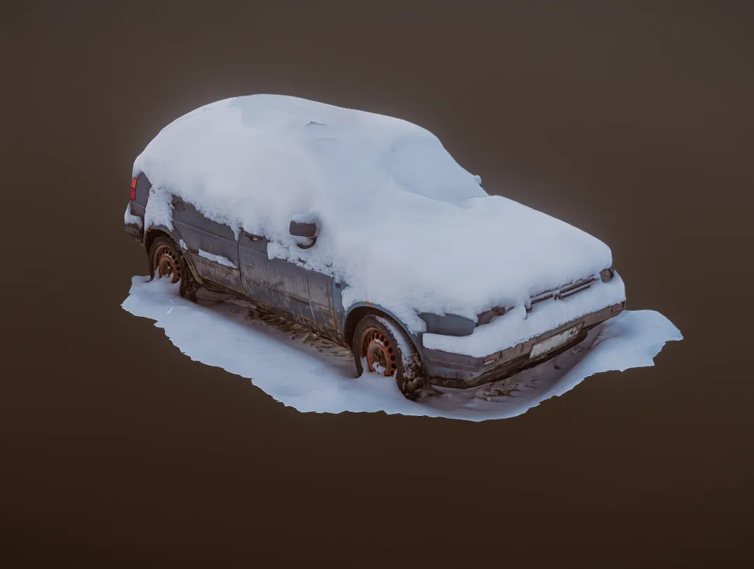 Abandoned Snow Car | 3D models download | Creality Cloud