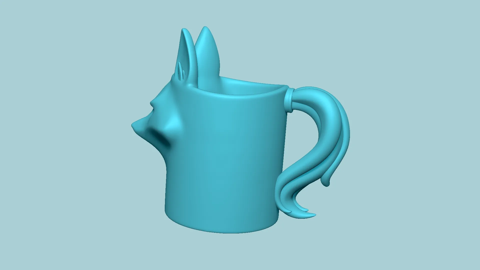 Other STL Download - Fox Mug A03 - Furry Anime Animal Creative Cupby ...