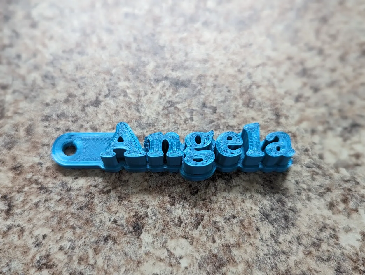 Others STL Download - Angela Keychainby Trash Can Guy