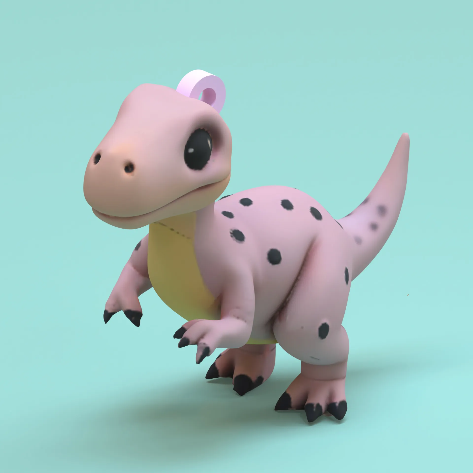 3D Printer Files | 3MF File | Cute dinosaur Keychain | Creality Cloud