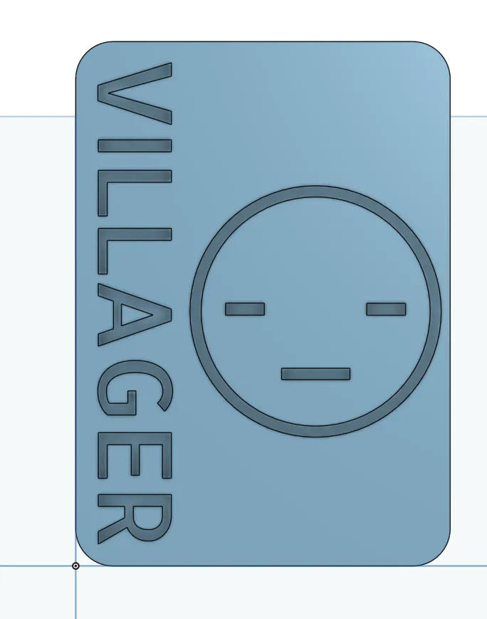 Board Games & Card Games STL Download - One Night (Werewolf) Villager ...