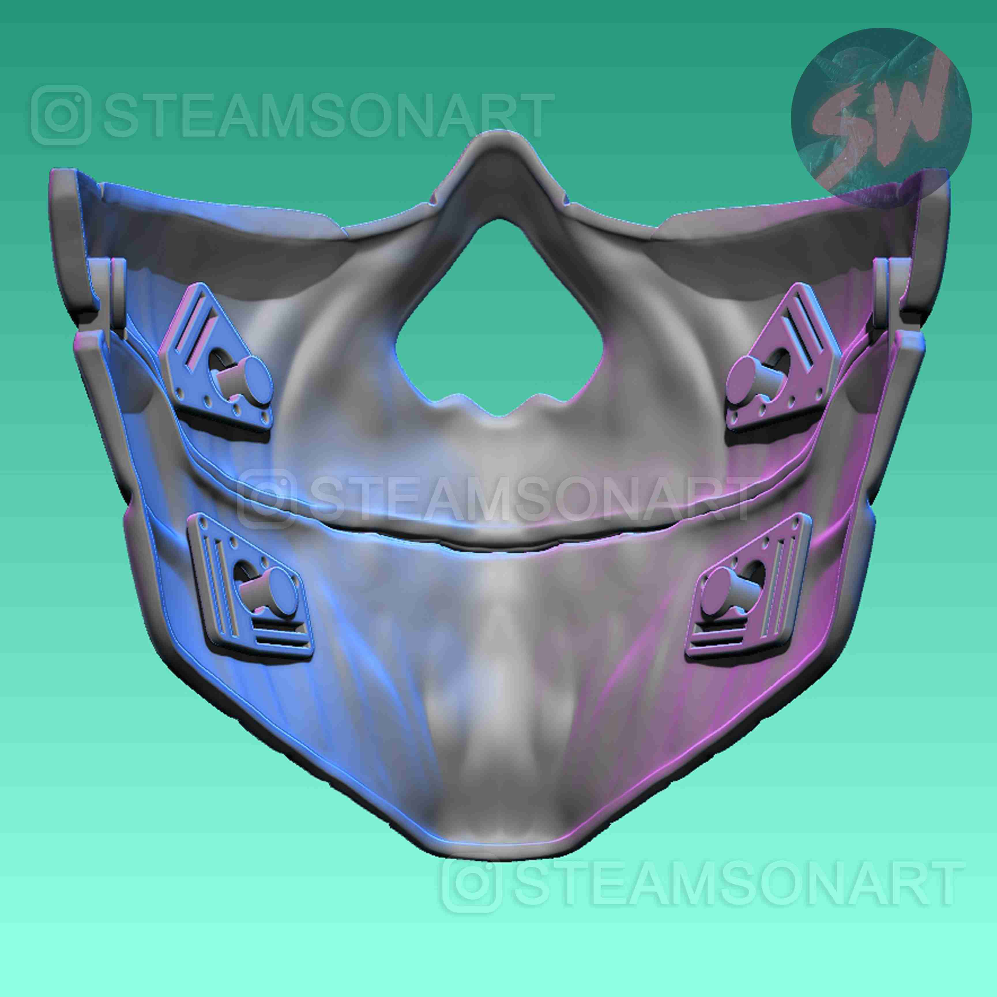 BLEACH Szayelaporro (Octava 8th Espada) Articulated Mask | 3D models ...