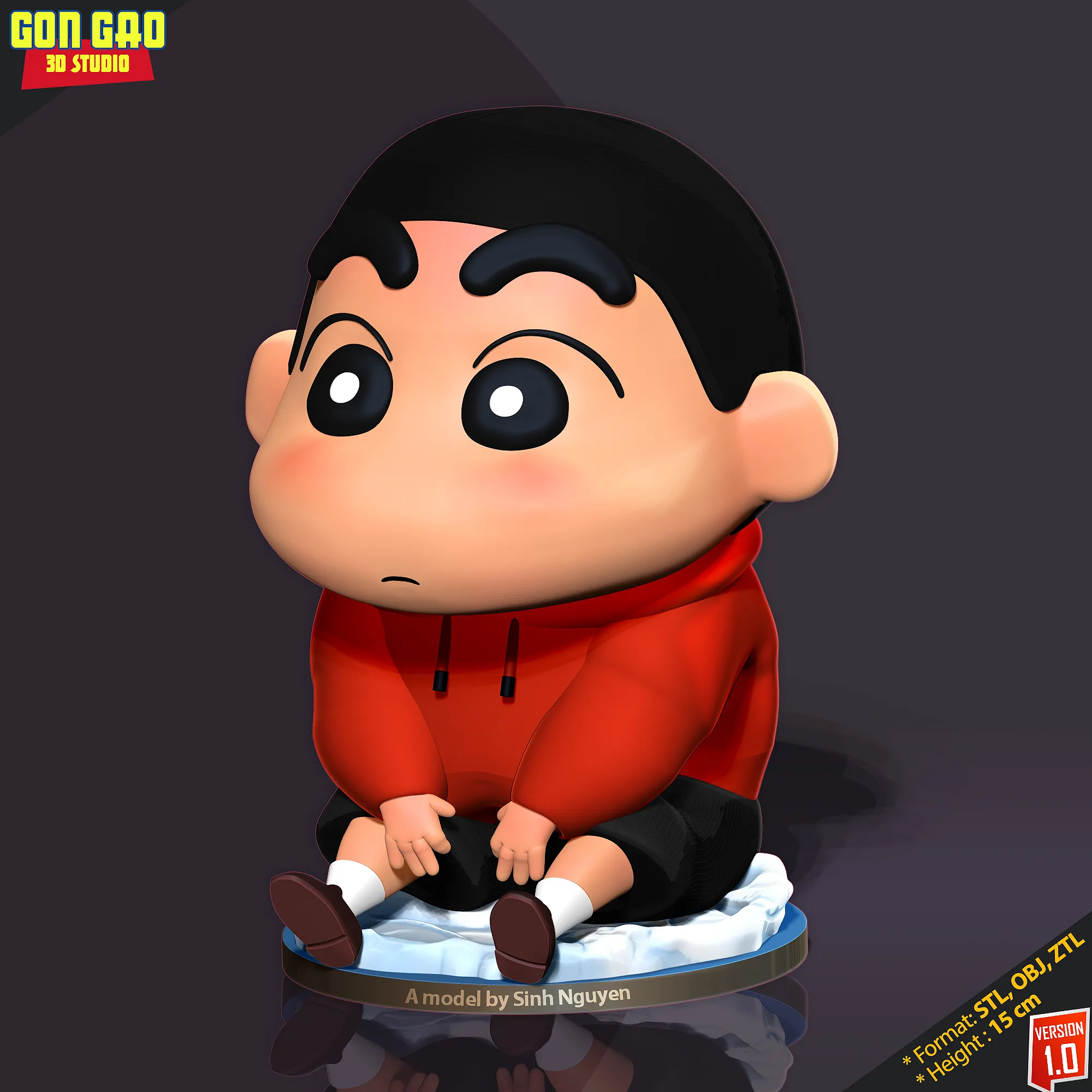 Characters & Creatures STL Download - Shinnosuke Noharaby nlsinh