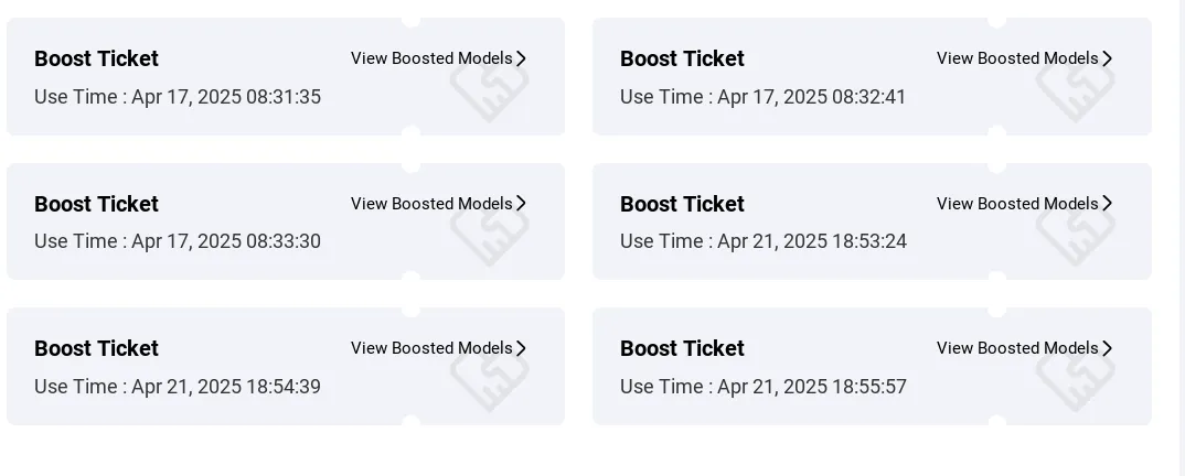 My Boost tickets used in the month. Post yours !!! *Tips: The Creality ...