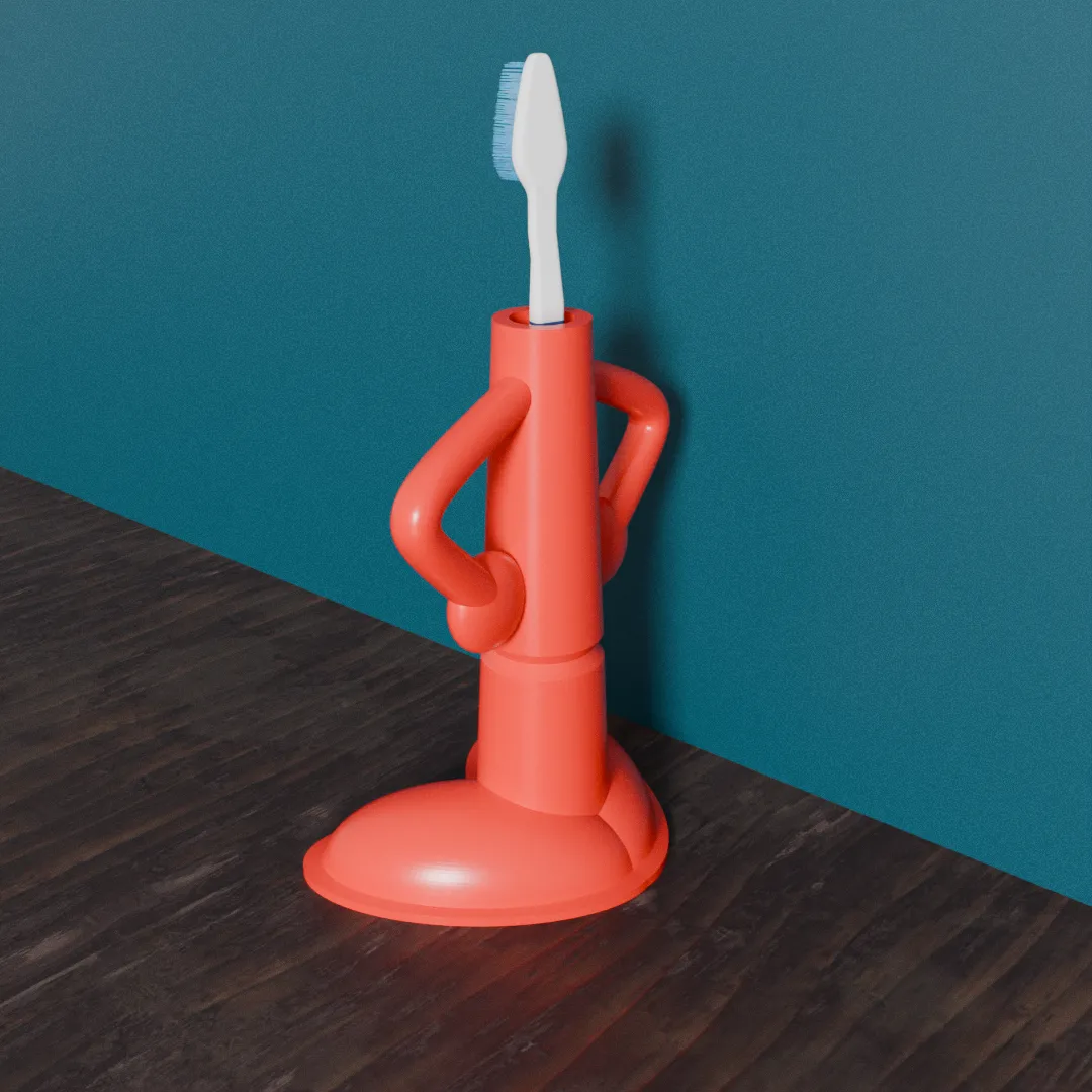 3D Printer Files | 3MF File | funny toothbrush holder | Creality Cloud