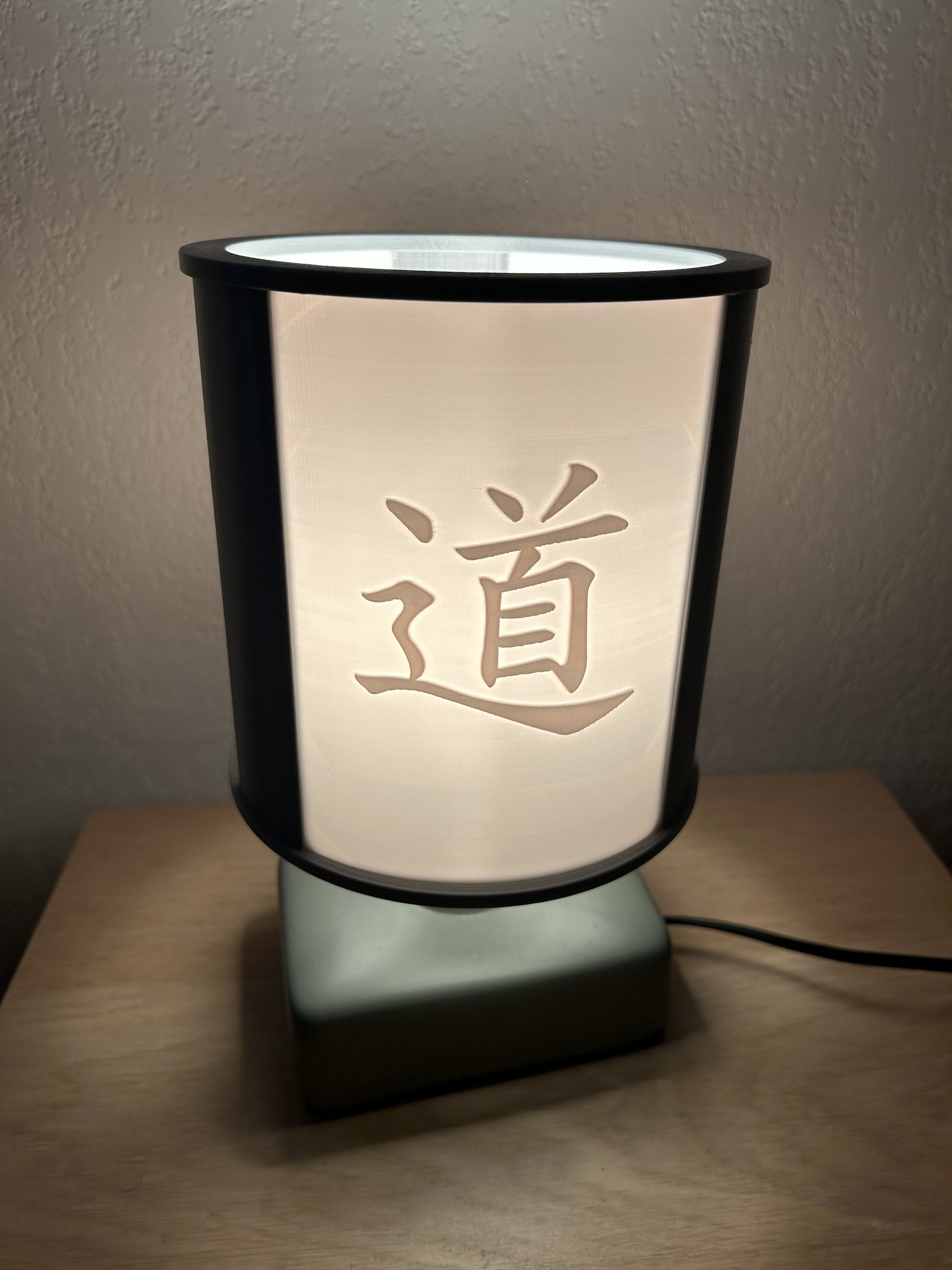 Tao Circle, QI Sign, Tao Sign, lithophany + Support E14 bulb | 3D ...