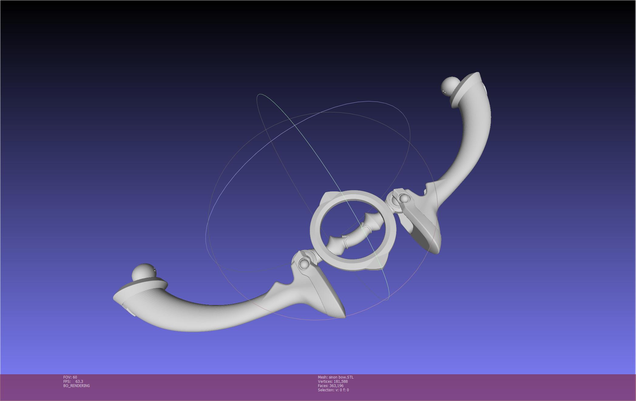 Sword Art Online Sinon Underworld Bow Assembly | 3D models download ...