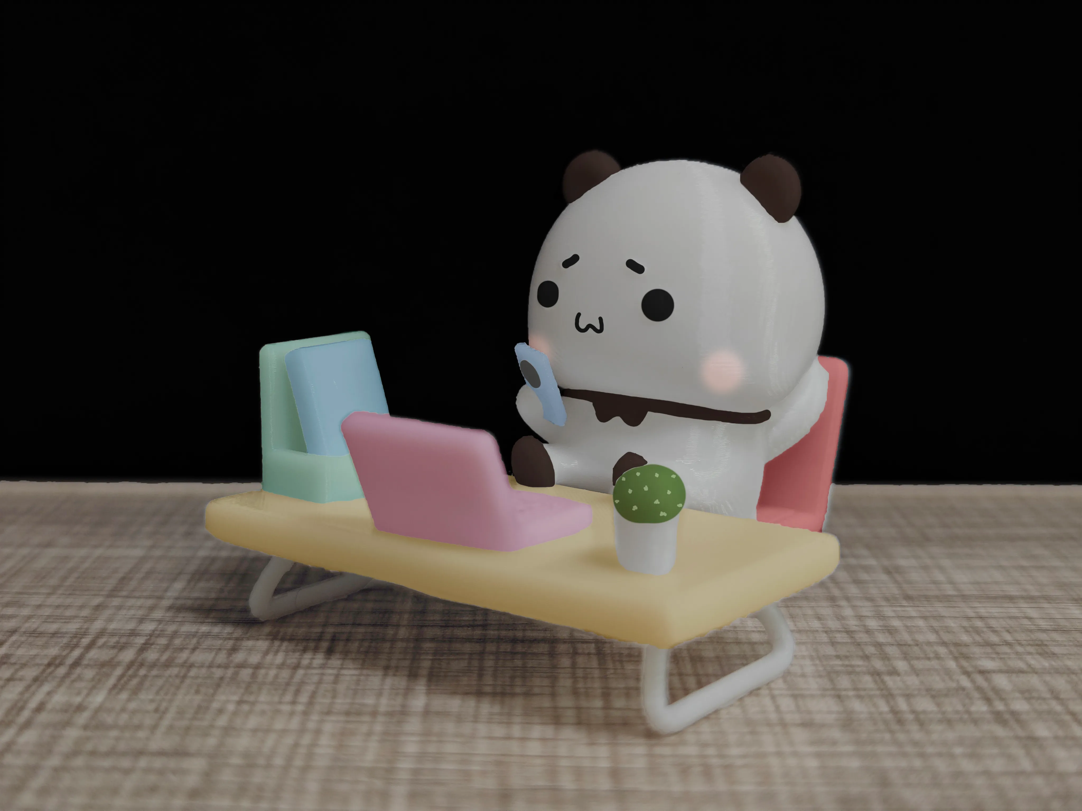 Other STL Download - Couple Bear-office_fiddling Phone_Yierby JZD