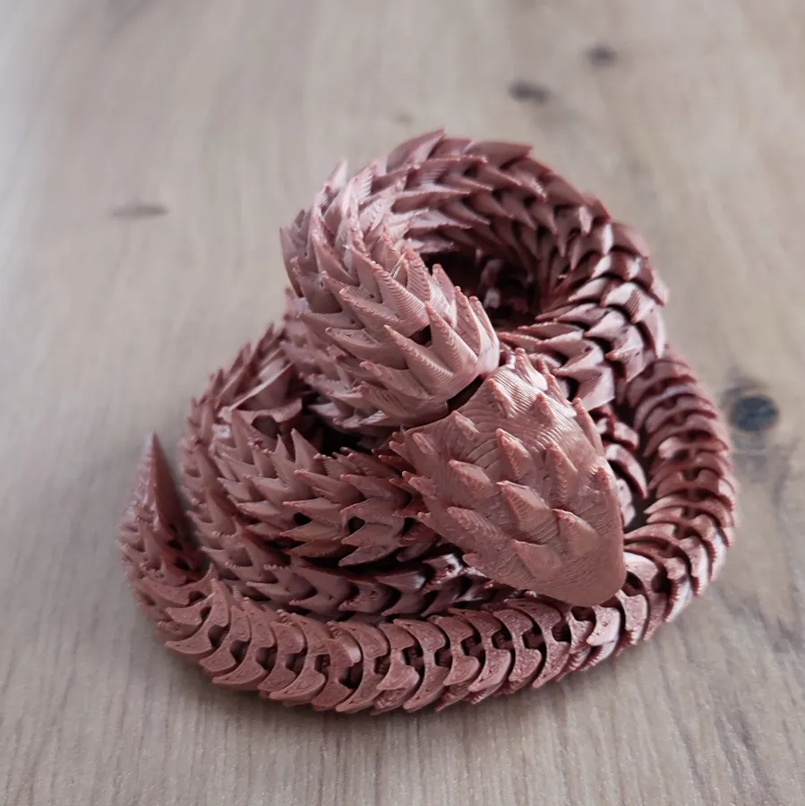 3D Printer Files | 3MF File | Ultra articulated Snake - Print in place ...