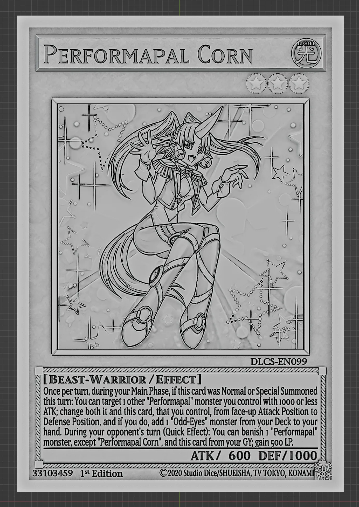 Other STL Download - PERFORMAPAL CORN - YU-GI-OH!by Wsonuchiha3D