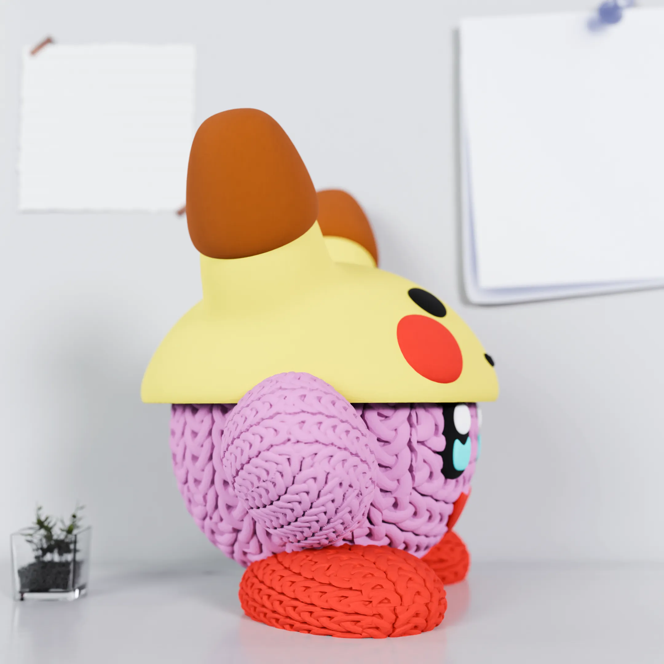 3D Printer Files | 3MF File | Knitted Kirby In Poke Style (cute ...
