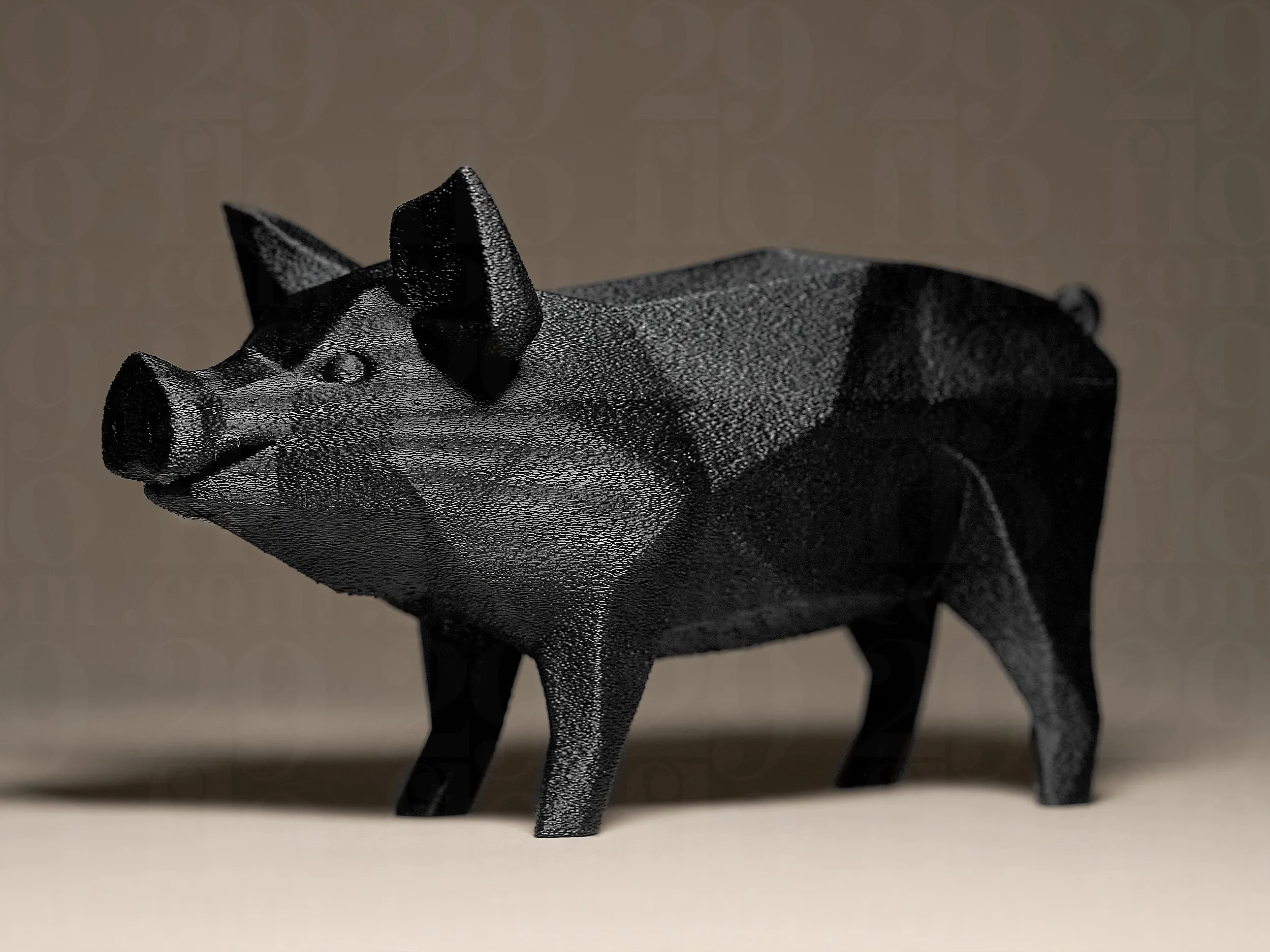 Free Home Decorations & Ornaments STL Download - Geometric Pig ...