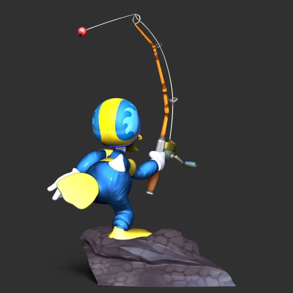 Characters & Creatures STL Download - Donald Duck - Fishingby Bon Bon Store