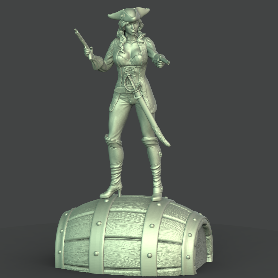 Female pirate | 3D models download | Creality Cloud