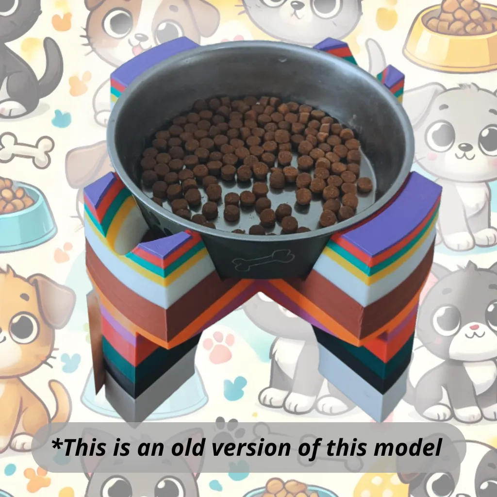 Pets STL Download - Pet bowl raiser - Multiple sizesby Breaking The Molds